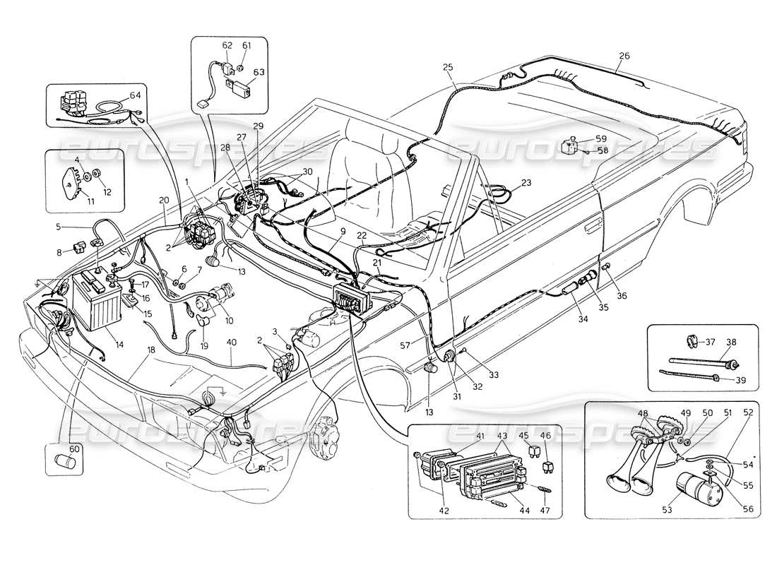 Maserati Partie | RELAIS AVEC FUSIBLE 313353106 Nouveau | Eurospares